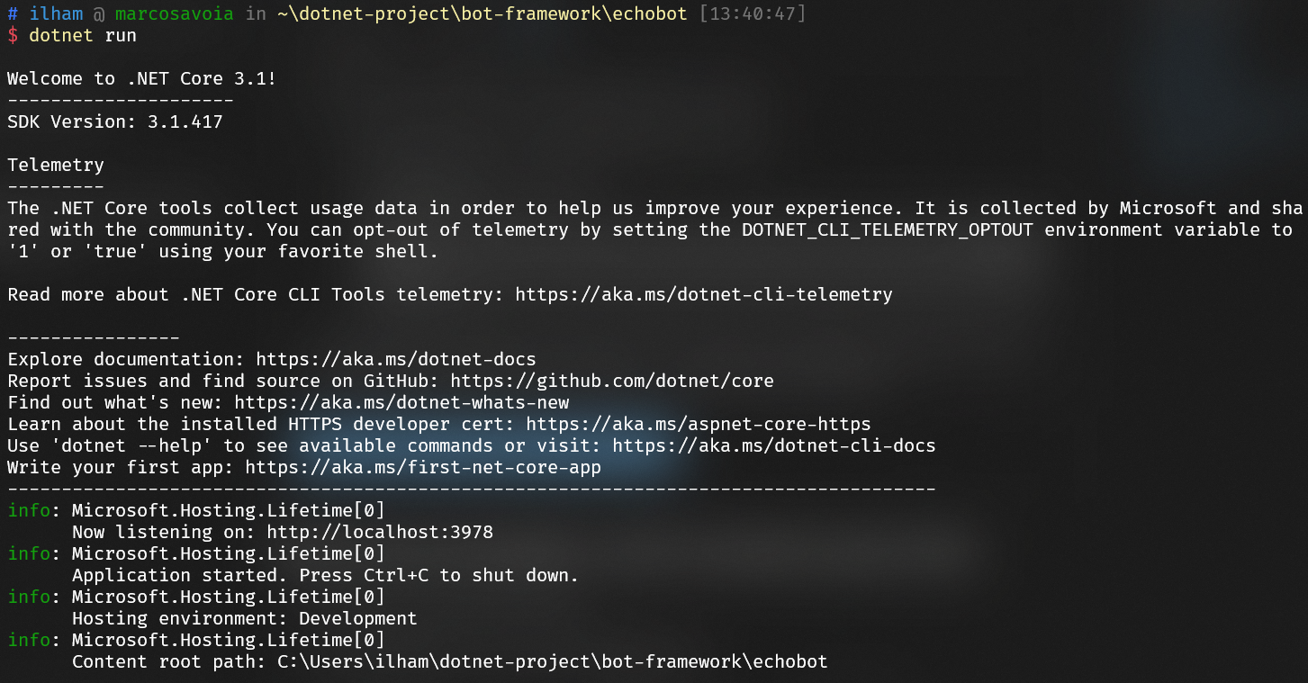 Cannot start new bot from template: Cannot find module @microsoft/generator-bot-adaptive · Issue ...