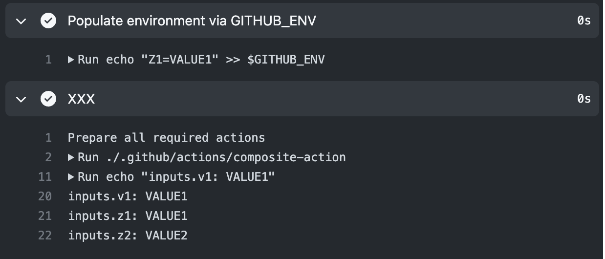 Step environment is not accounted when evaluating input for composite actions · Issue #1231 ...