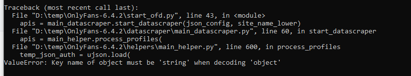 ValueError: Key name of object must be 'string' when decoding 'object' error · Issue #913 ...