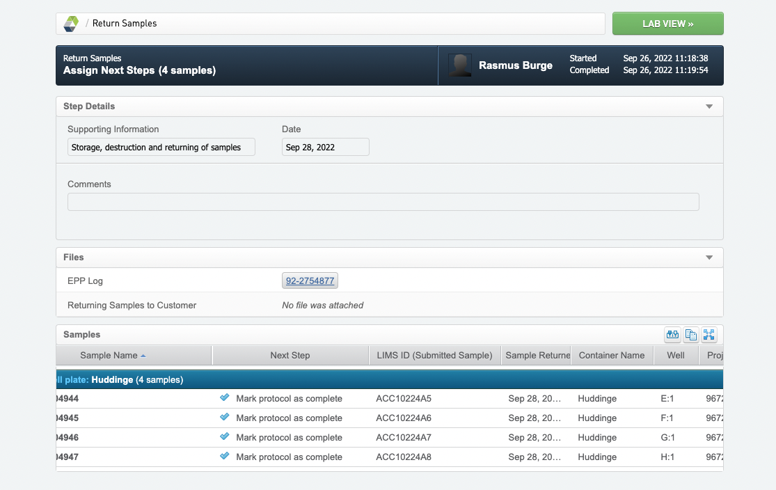New Return Samples WF · Issue #321 · Clinical-Genomics/cg_lims · GitHub
