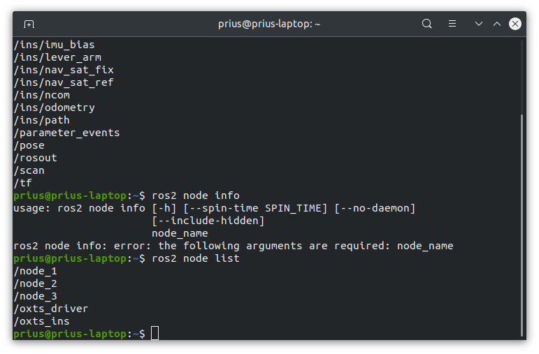 Connecting OXTS driver with MATLAB ROS2 Toolbox · Issue #13 · OxfordTechnicalSolutions/oxts_ros2 ...