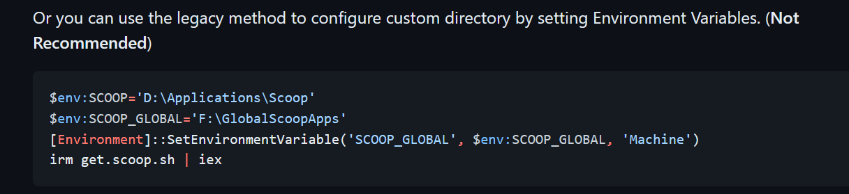 How to change the ScoopDir/ScoopGlobalDir location without uninstallation? · ScoopInstaller ...