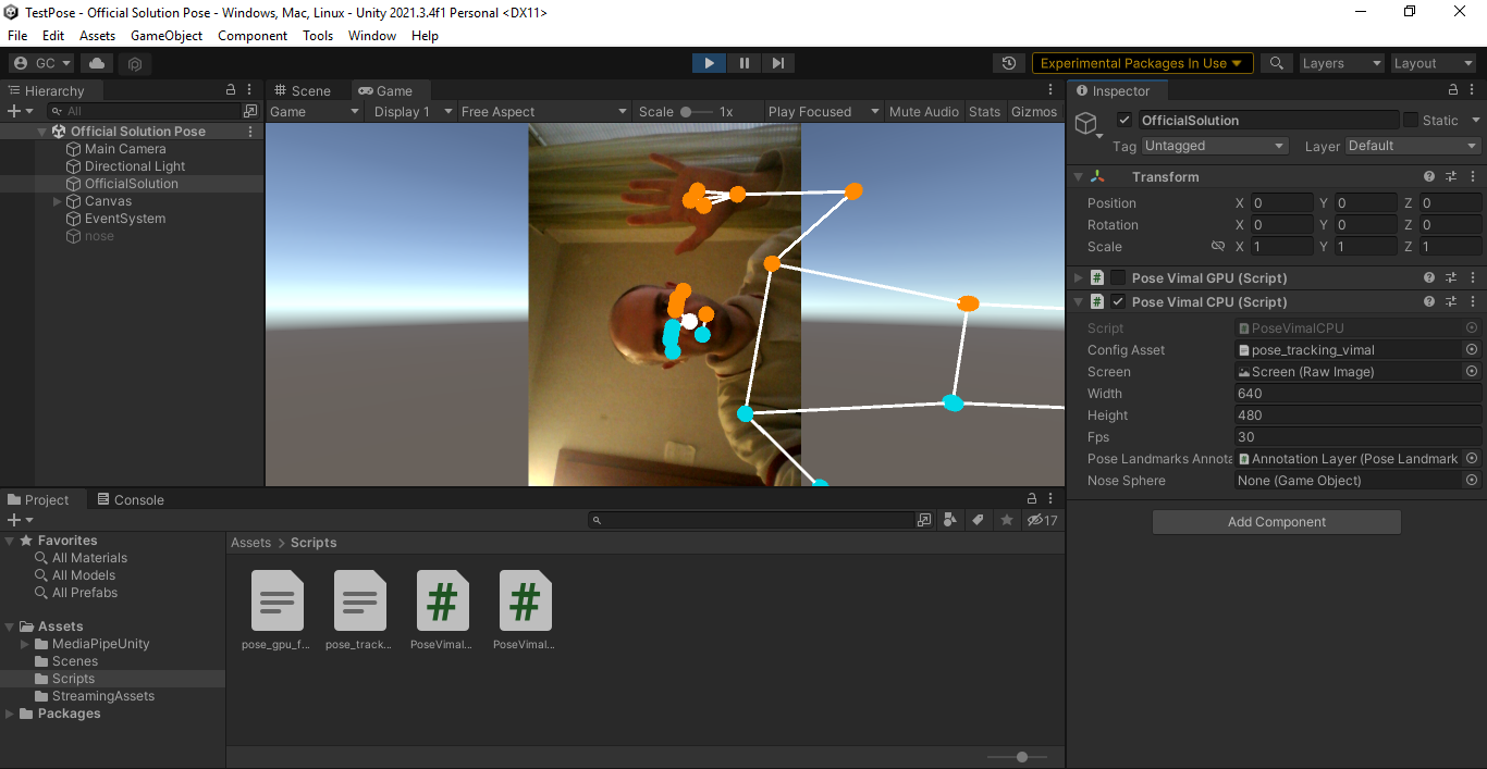 Image orientation problem · Issue #1 · portari/MediaPipeUnityPlugin_PoseSample_CPU · GitHub