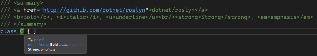 Valid Xml Doc Elements Are Not Shown In Intellisense · Issue 54415 · Dotnetroslyn · Github