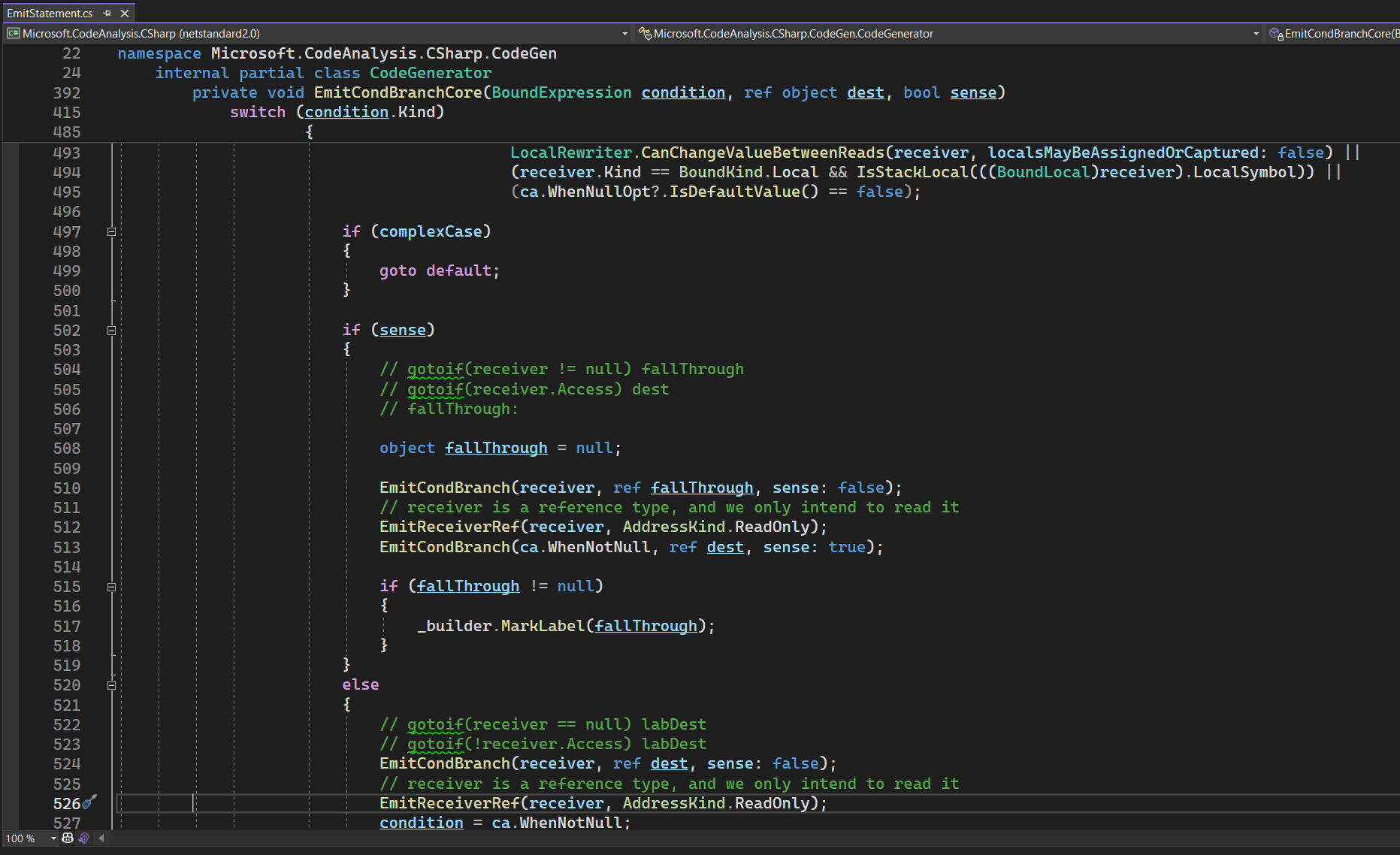 Sticky scroll should display case lines of switch statements · Issue #66432 · dotnet/roslyn · GitHub