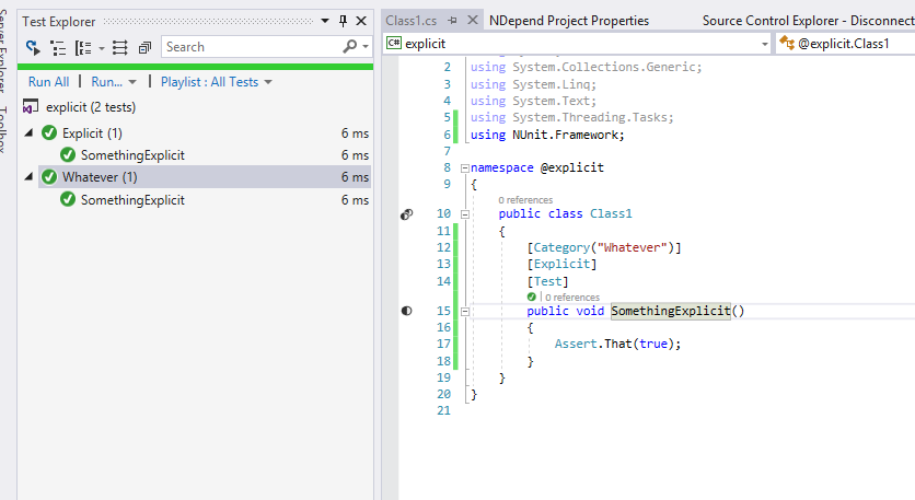 Explicit Tests Are Executed In Riderr · Issue 487 · Nunitnunit3 Vs Adapter · Github