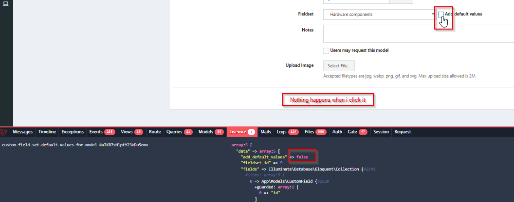 Can not "add default values" in "Fieldset" for "Asset Models" · Issue #11373 · grokability/snipe ...