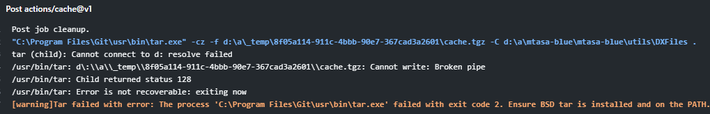 Windows CI build job throws warning · Issue #1269 · multitheftauto/mtasa-blue · GitHub