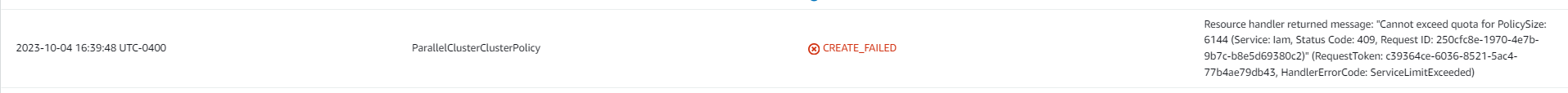 Parallelclusterclusterpolicy Exceeds Iam Limit Of 6144 Characters · Issue 5736 · Awsaws 