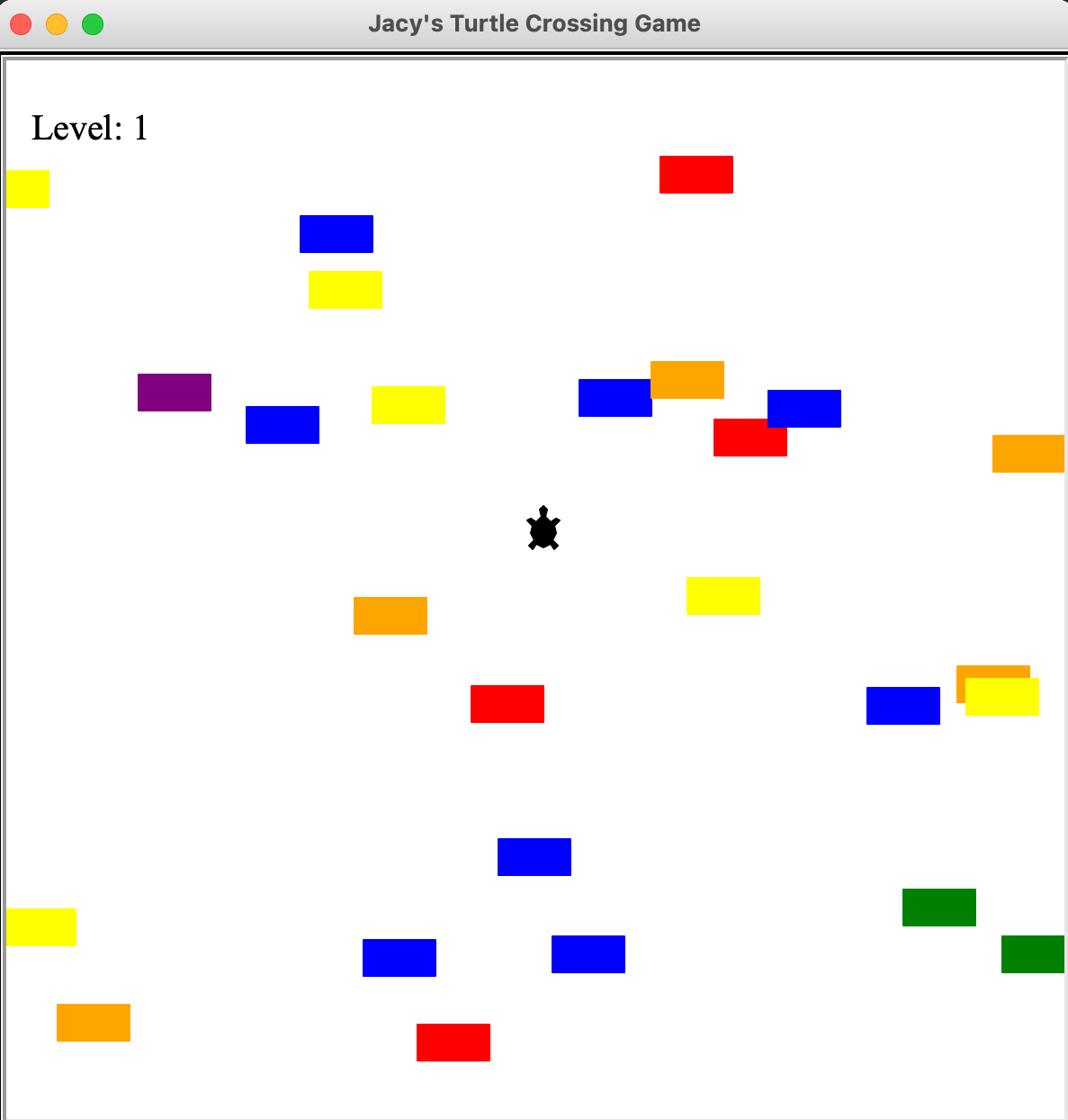 GitHub - jacyespinosa/turtle-crossing-game: Turtle Crossing Game using the Turtle module