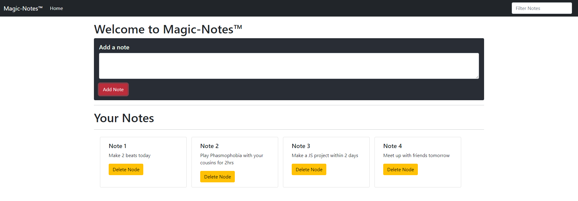 GitHub - chaitanya1108/magicNotes: A note taking app with filtering ...