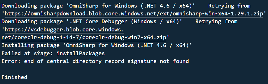 Extensions download / installation failure · Issue #2111 · dotnet ...