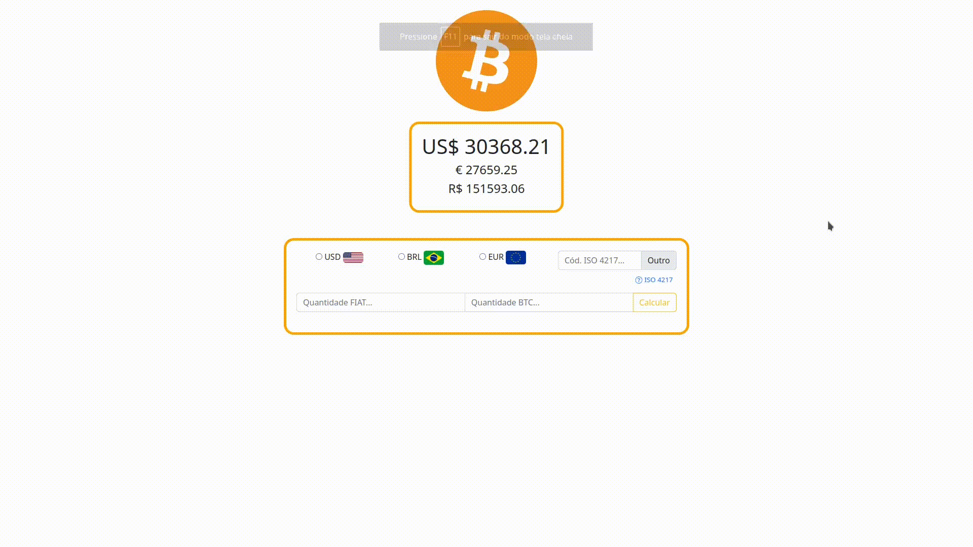 GitHub - Miche1Soares/Conversor-de-Bitcoin: Este é um projeto pessoal ...