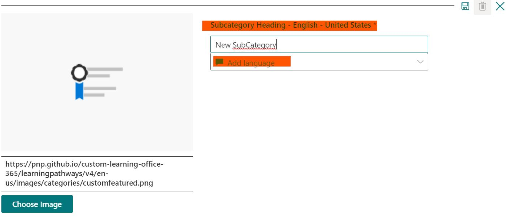 New subcategories aren't visible anymore by using the Microsoft 365 Learning Pathways webpart ...