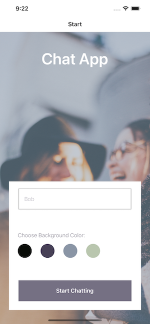 GitHub - joshmou95/chat-app: Mobile chat app written in React Native and developed using Expo ...
