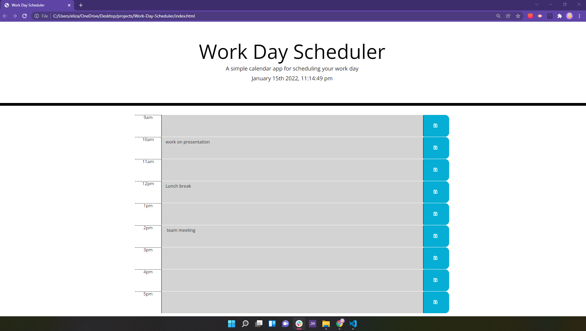 GitHub - Eli-coding/Work-Day-Scheduler