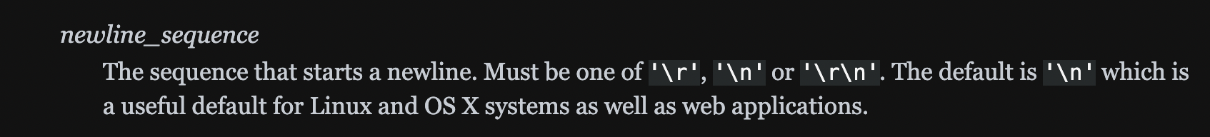 Feature request: Enable use of unix-style line endings when running ...