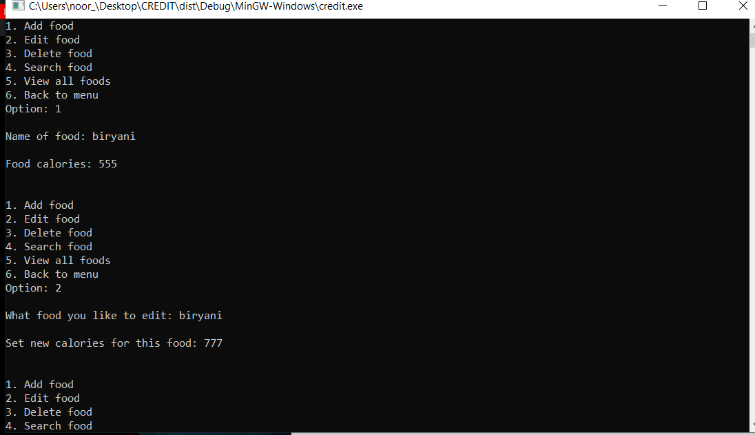 GitHub - noorulain-dev/Diet-Tracker: Creating a diet tracker to track meals and workouts in C++