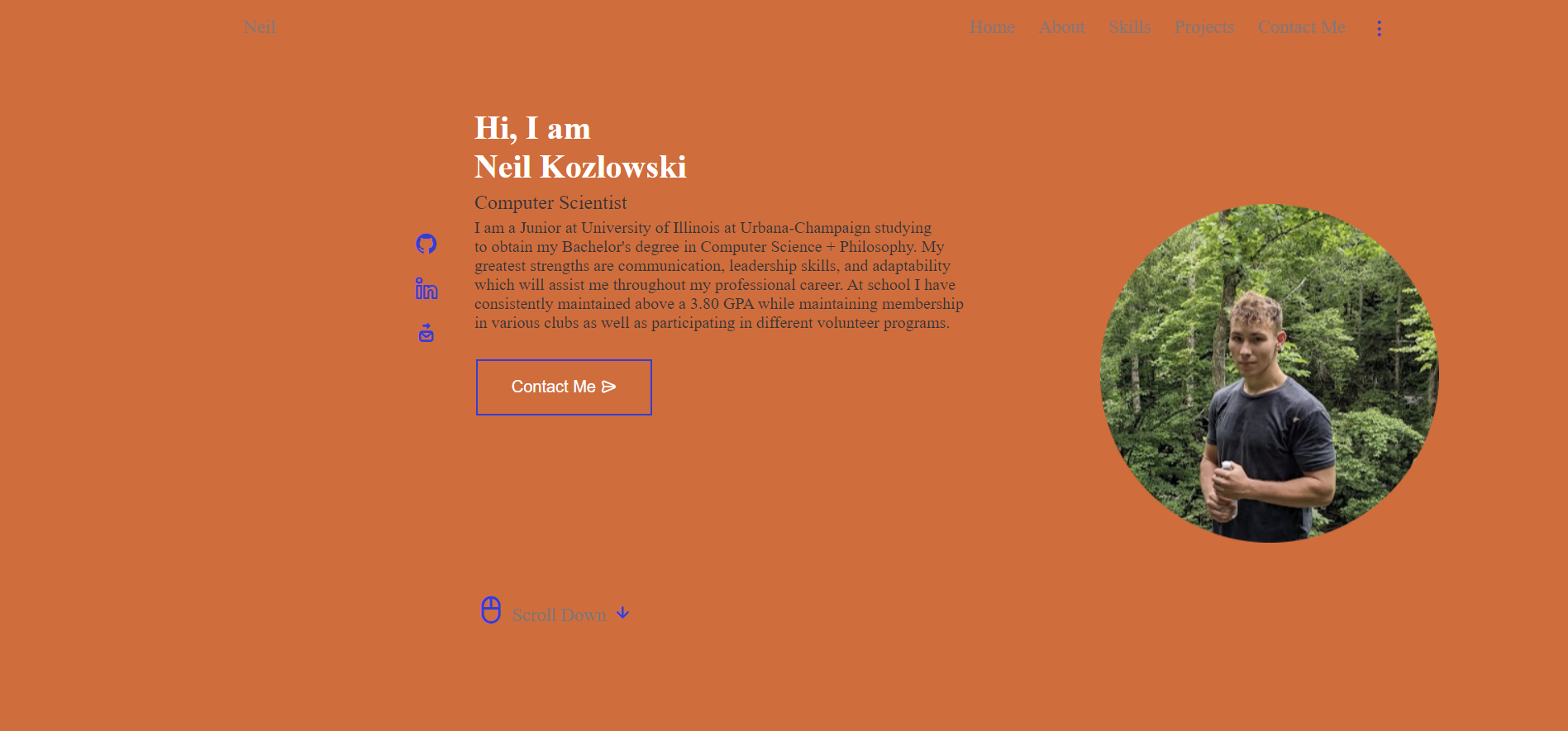 GitHub - nkozlo3/PortfolioWebsite: Color theme changing portfolio website created using CSS, JS ...