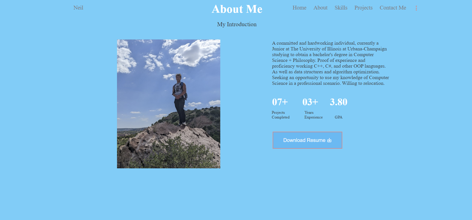 GitHub - nkozlo3/PortfolioWebsite: Color theme changing portfolio ...