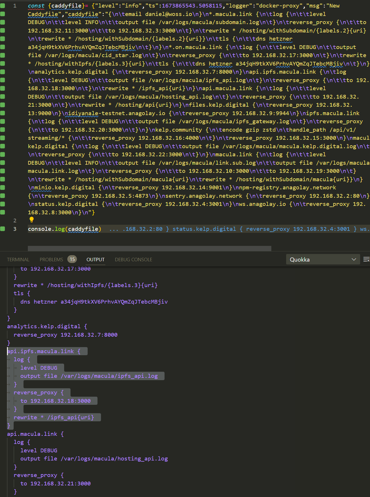 When container is removed the generated caddy file still has the entry · Issue #450 ...