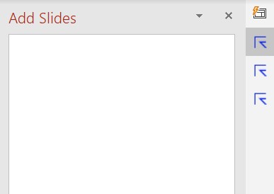 PowerPoint on the web : The icons are not show on the right side of the ...