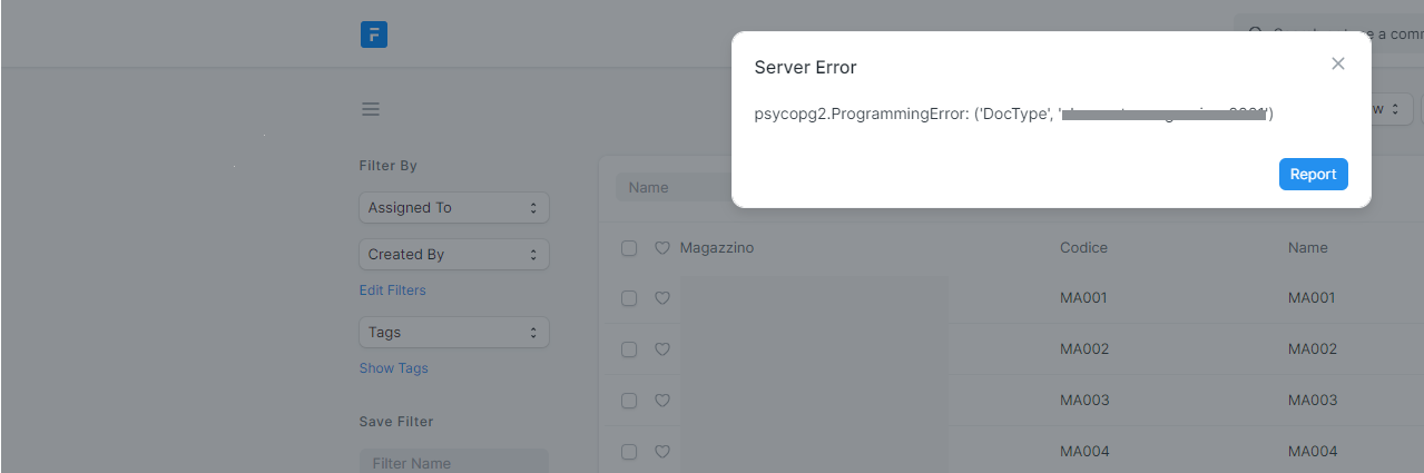 Virtual Doctype In Listview Throws Gettablecolumns Exception · Issue