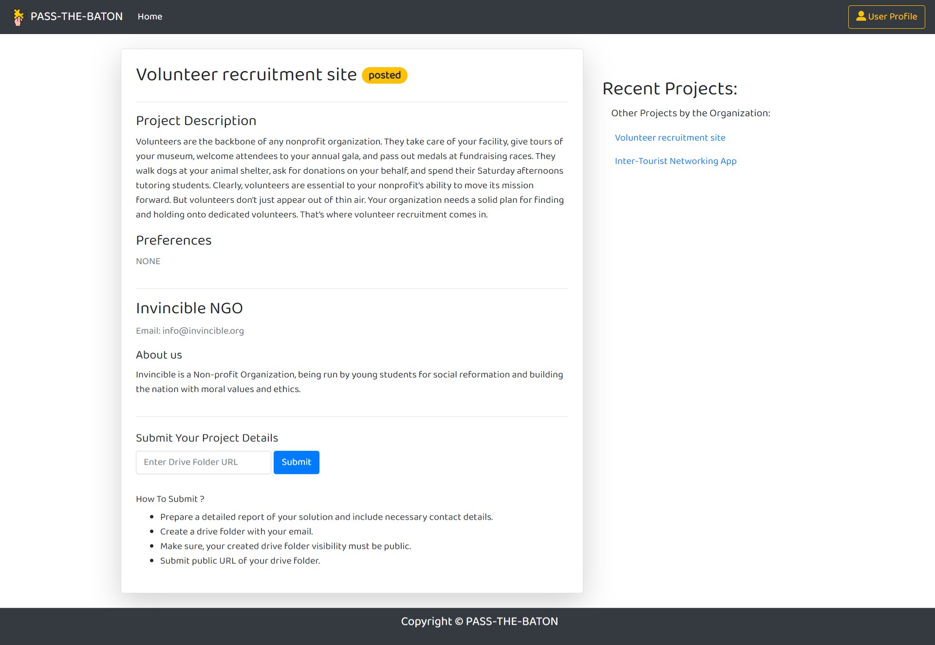 GitHub - jaychauhan-22/pass-the-baton: DU'Hackathon 2022 Project