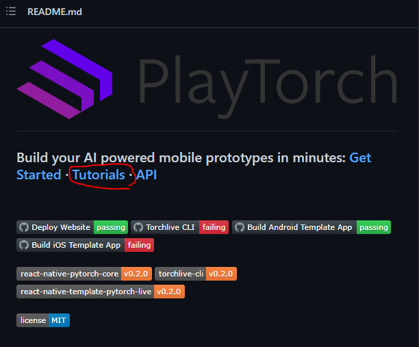 Tutorial link in README.md is not work · Issue #74 · facebookresearch/playtorch · GitHub