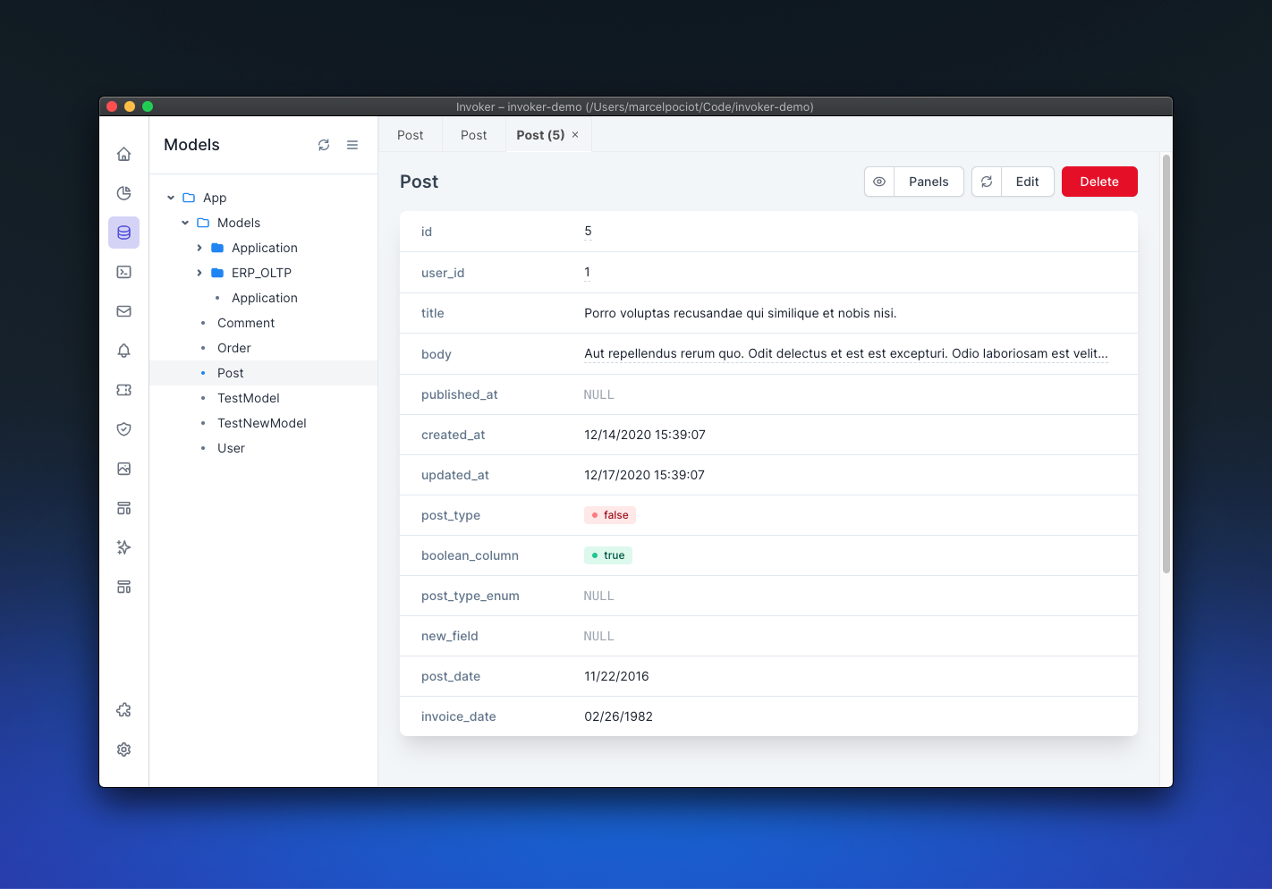 Feature Tabbed Model View Retain Current Page · Issue 149 · Beyondcode Invoker Community · Github