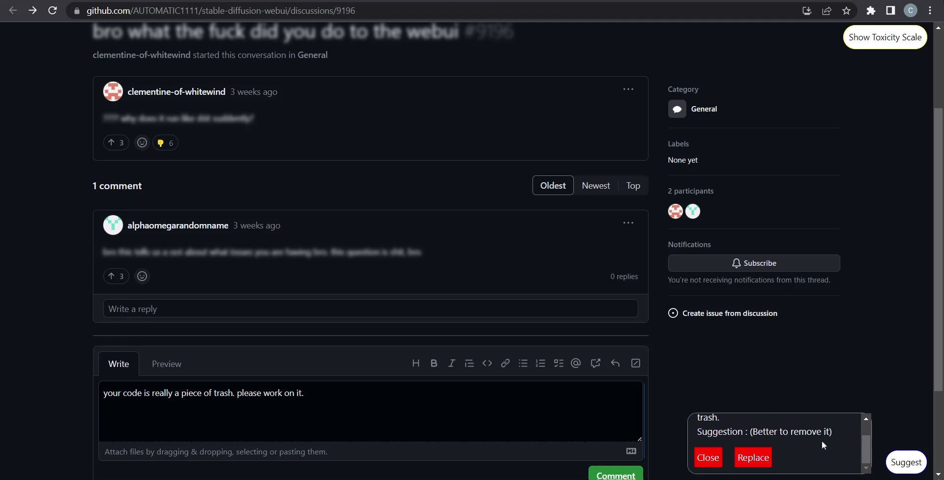 GitHub - harmitsb2122/ToxiCheck: A chrome extension to give toxicity ...