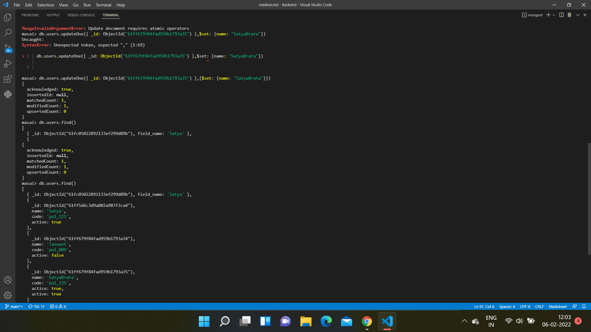 GitHub - Satyamall/Backend-Intro-to-Mongo-DB