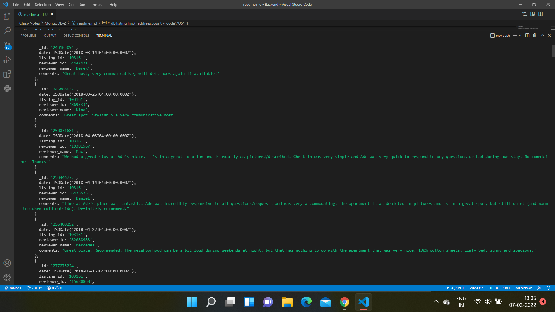 GitHub - Satyamall/Backend-MongoDB-2-with-airbnb-json-data