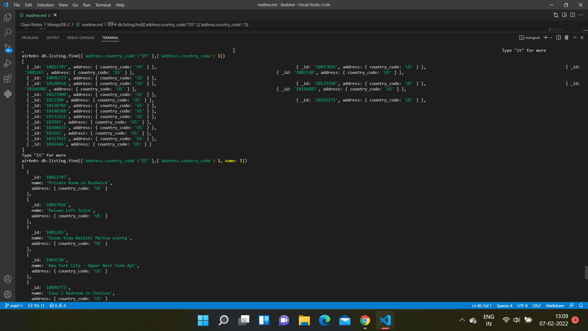 GitHub - Satyamall/Backend-MongoDB-2-with-airbnb-json-data