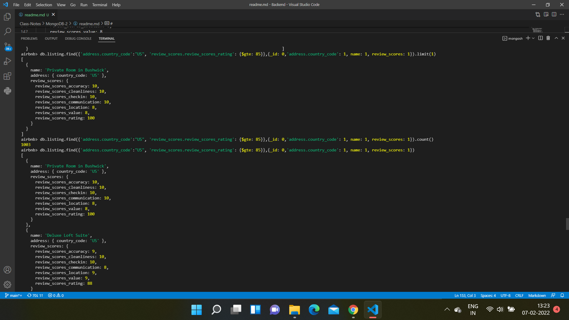 GitHub - Satyamall/Backend-MongoDB-2-with-airbnb-json-data