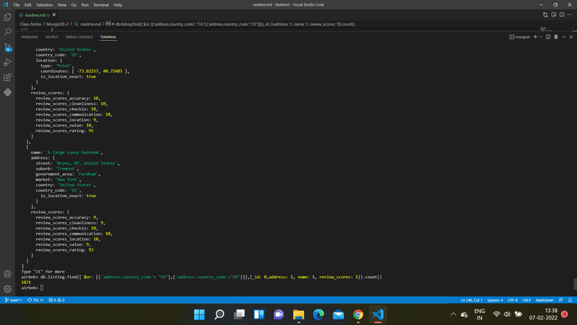 GitHub - Satyamall/Backend-MongoDB-2-with-airbnb-json-data