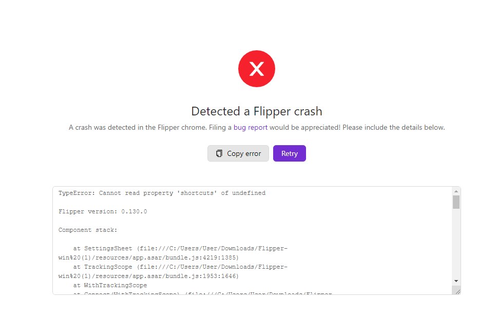 When debugging is enabled, the application crashes without errors · Issue #2884 · software ...