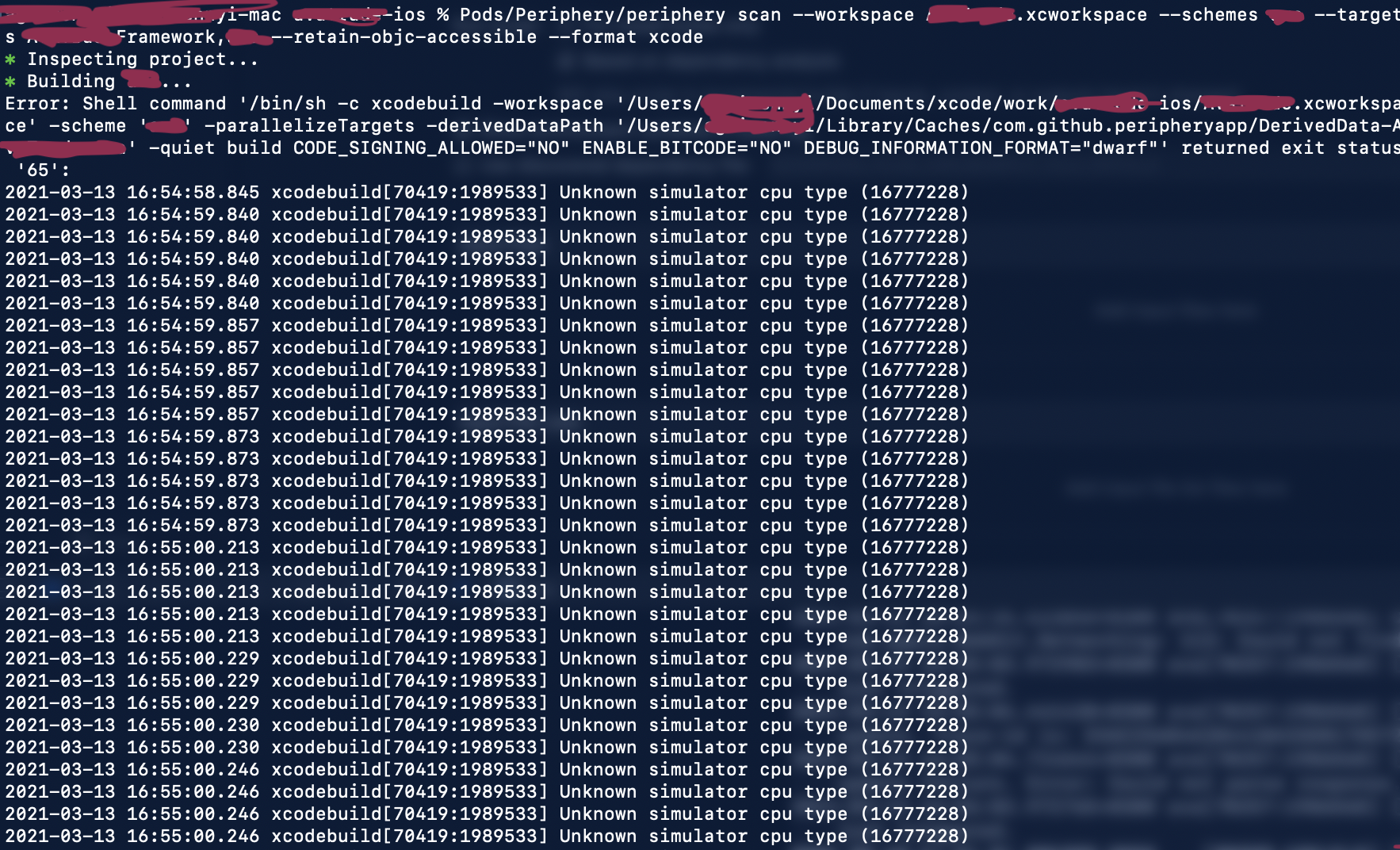 Don't build project with iOS 14 code · Issue #280 · peripheryapp/periphery · GitHub
