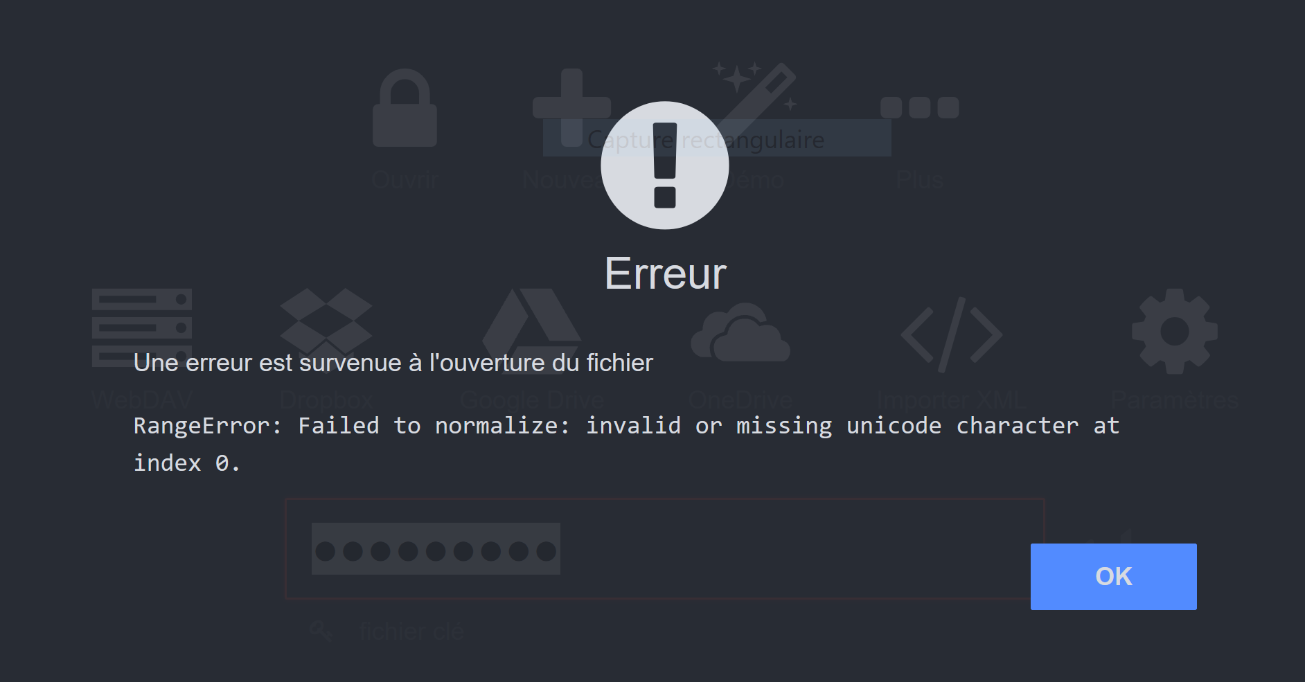 Rangeerror Failed To Normalize Invalid Or Missing Unicode Character At Index 0 · Issue 808