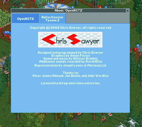 About window is clickable. · Issue #18442 · OpenRCT2/OpenRCT2 · GitHub