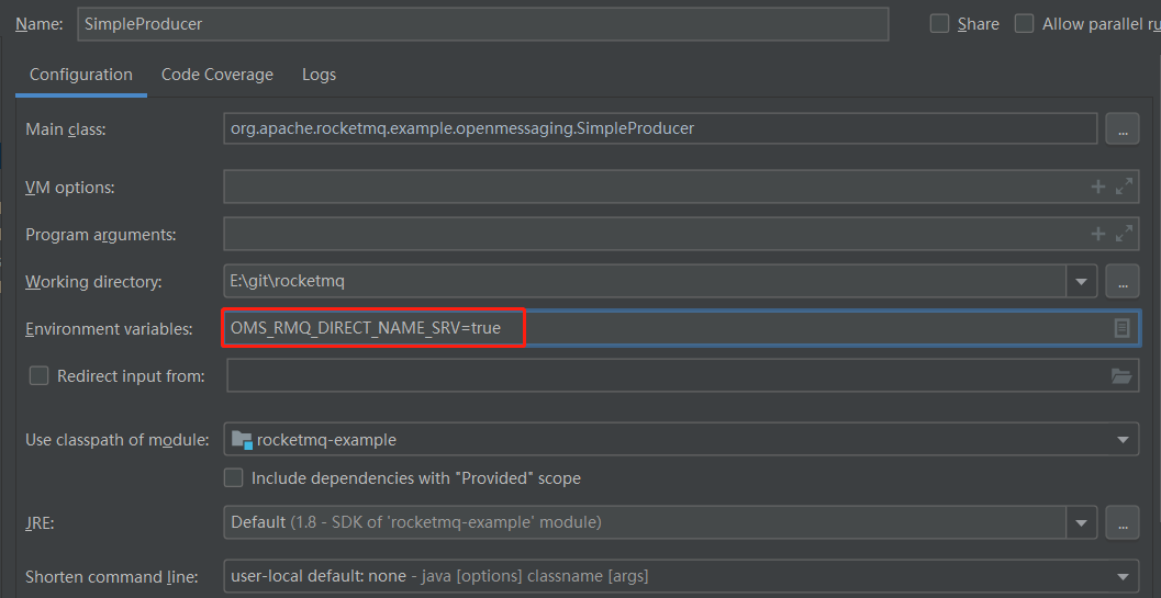 example OpenMessaging MQClientException No name server address, please set it. · Issue #1272 ...