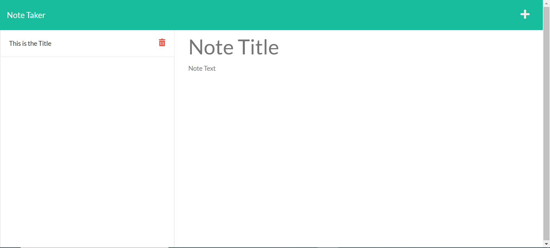 GitHub - ParkerC1999/note-taker