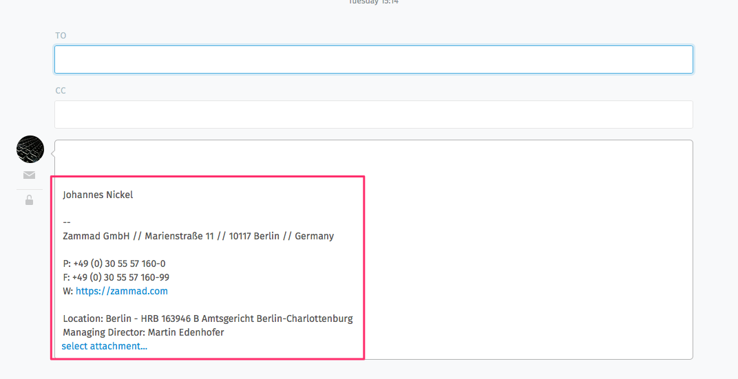 Hide My Own Signature In Ticket View · Issue 1274 · Zammad Zammad · Github