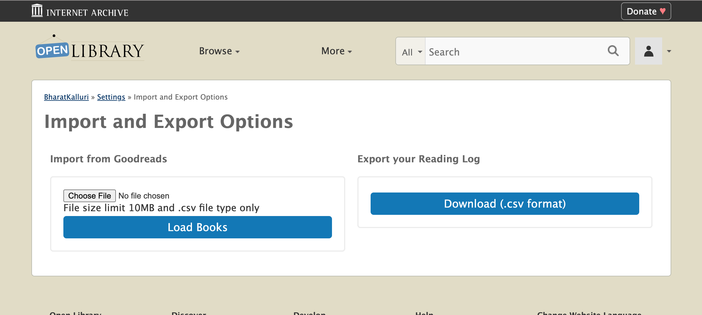 Instructions on how to import books from goodreads · Issue #5460 · internetarchive/openlibrary ...