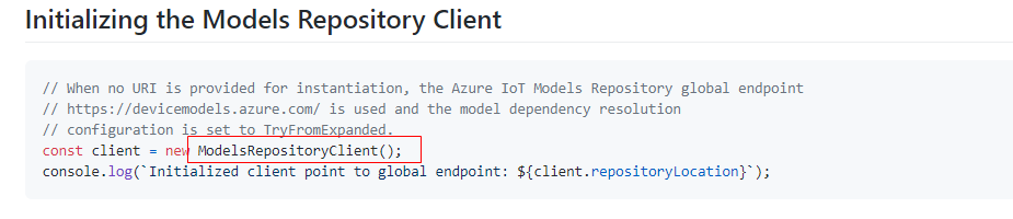 Azure Iot Models Repository Readme And Sample Issue · Issue 16097 · Azureazure Sdk For Js · Github 