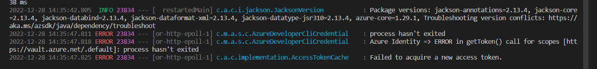 Start Api Failed When Run Vscode Tests With Java Templates · Issue 1303 · Azureazure Dev · Github