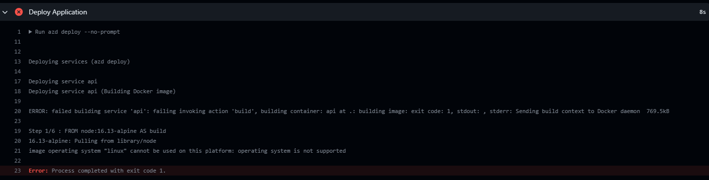 Building Docker Image Fail In `windows Latest` · Issue 2474 · Azureazure Dev · Github