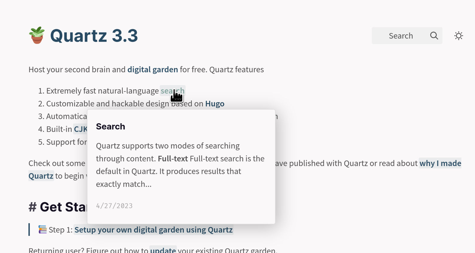 Internal link/page previews · Issue #457 · silverbulletmd/silverbullet · GitHub