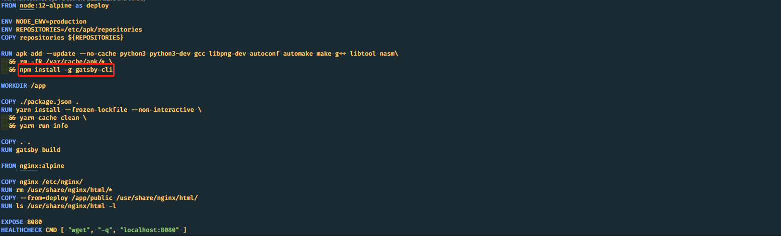 Segfault inside Docker container without output missing Sharp packages · Issue #27552 · gatsbyjs ...