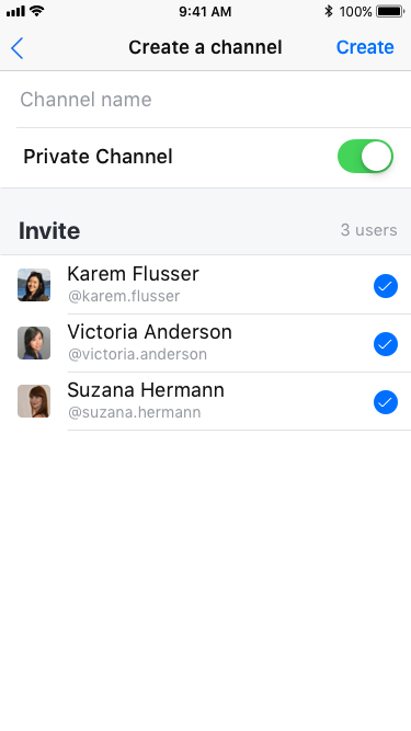 [NEW] Create channel layout · Issue #401 · RocketChat/Rocket.Chat.ReactNative · GitHub